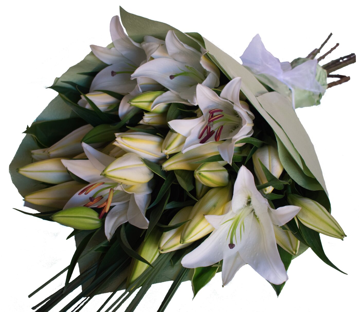 Laura Flower Bouquet | Scented White Oriental Lilies Flowers | Oriental ...